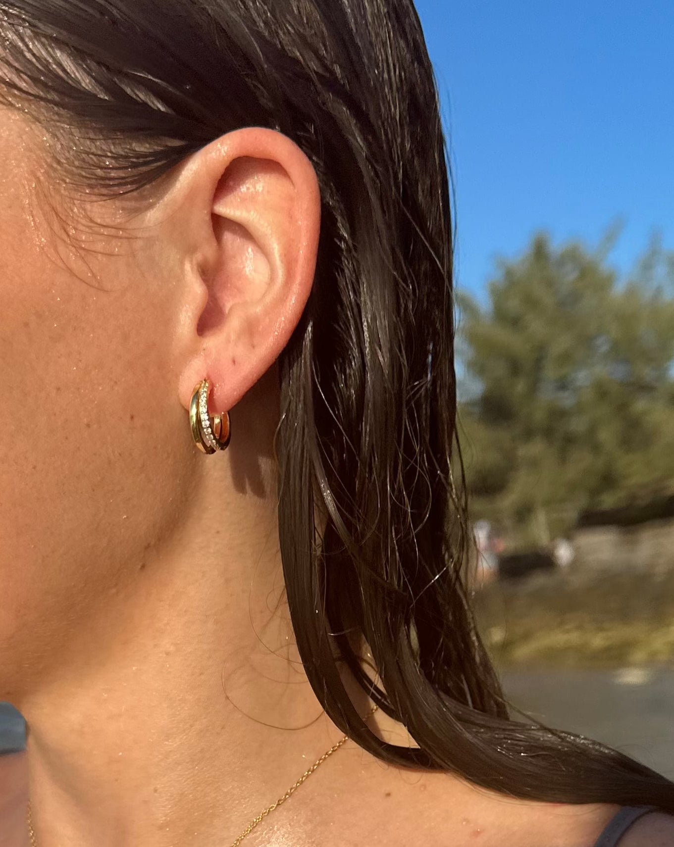 Monaco earrings - gold – Edesa